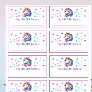 Unicorn Birthday Game, Unicorn Birthday Party, Printable Girls Birthday ...