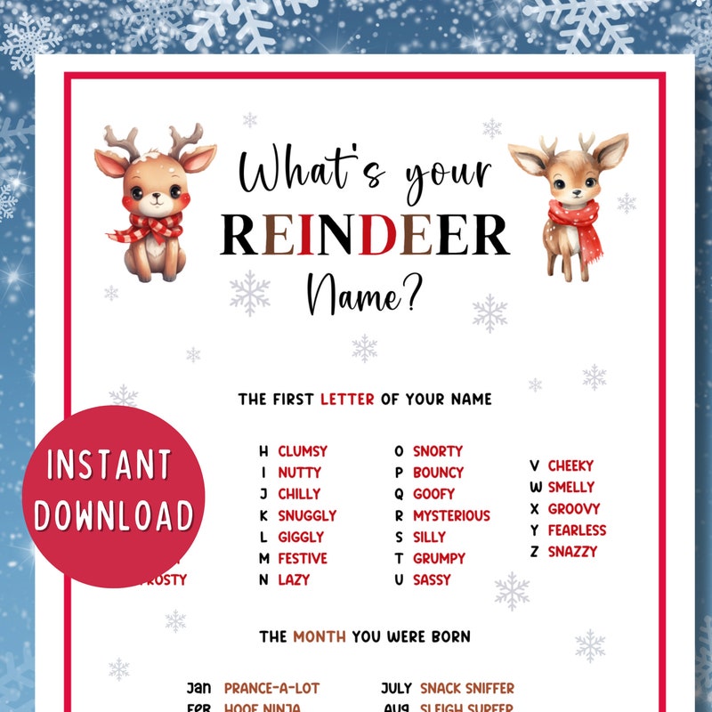 Reindeer Games - Etsy