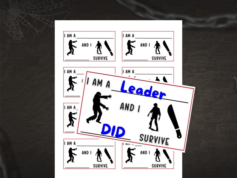 Zombie Apocalypse Survival Quiz: Printable Halloween Party Game (PDF ...