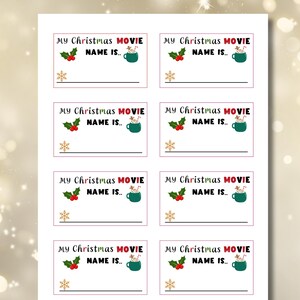 Christmas Movie Name Game, Christmas Party Games, Christmas Movie Night ...
