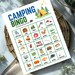 Camping Bingo Game: Printable Summer Activity for Kids (PDF Download ...