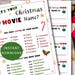 Christmas Movie Party Game: Printable Holiday Party Activity (PDF ...