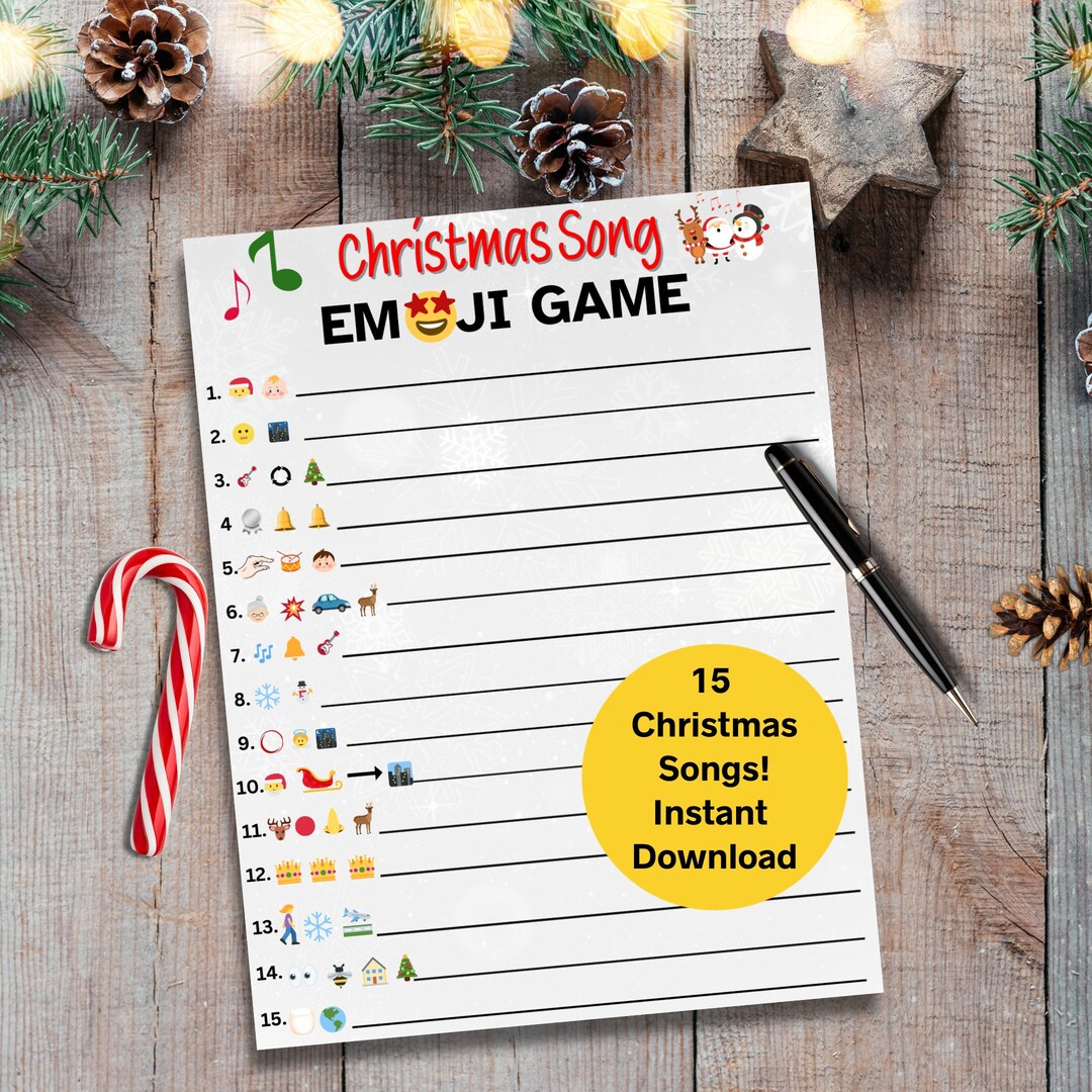Christmas Emoji Trivia Game Printable Christmas Trivia - Etsy Australia
