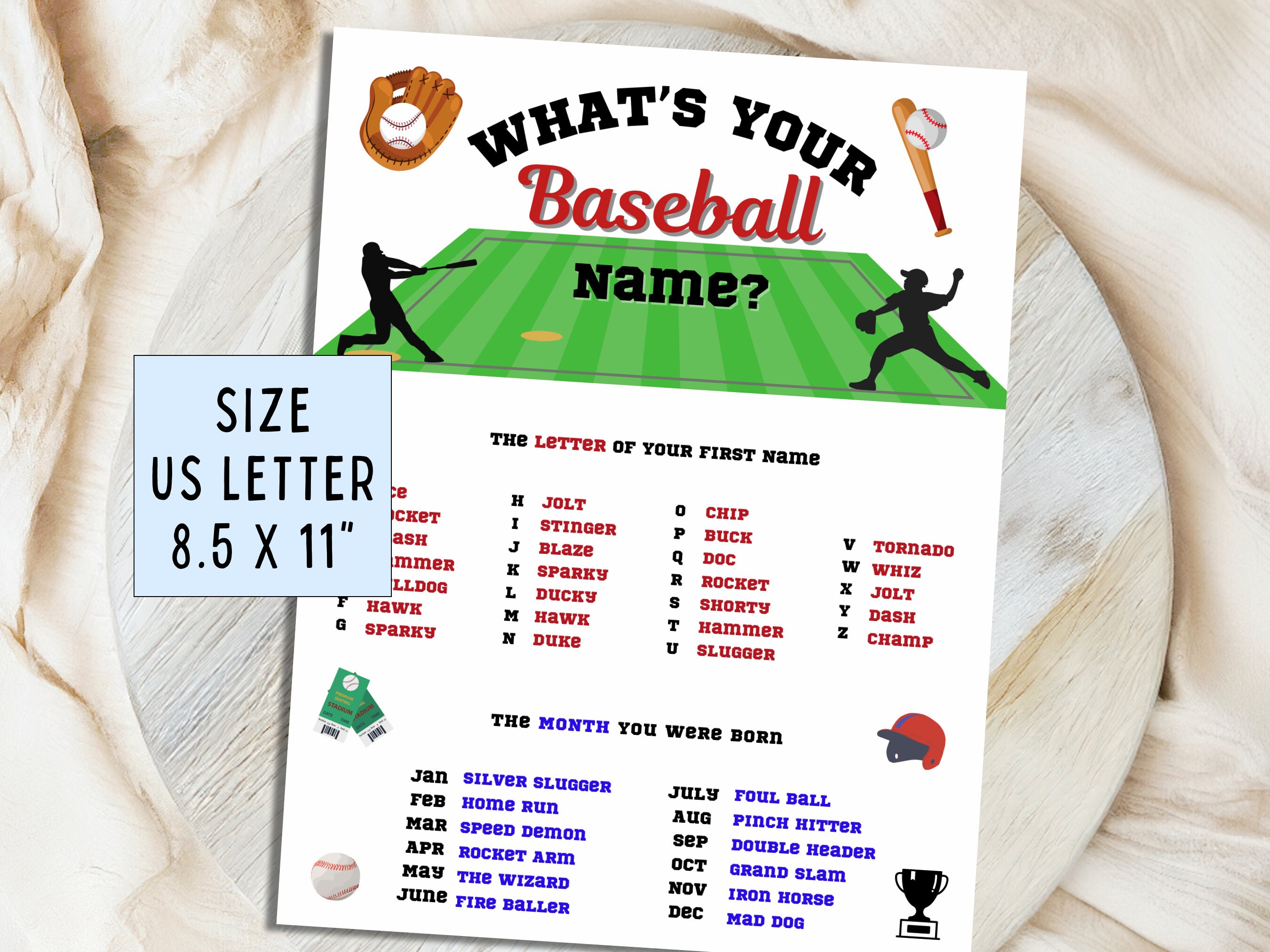 Baseball Name Game, Baseball Team Party, Games Printable, Sport Games ...