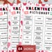 Valentine's Day Pictionary Game: Printable Classroom Activity (PDF ...