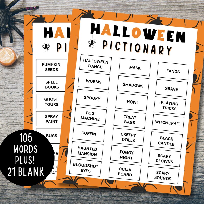 Halloween Printable Games - Etsy