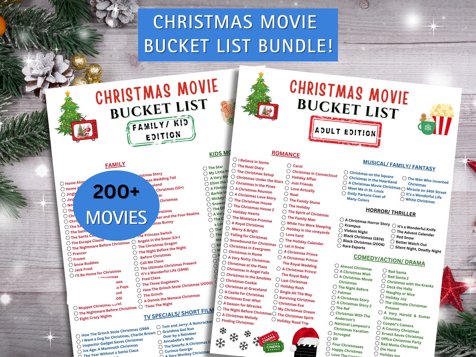 Family Christmas Movie Bucket List, Adult Christmas Movies, Xmas Movie ...
