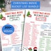 Christmas Movie Bucket List Bundle: Family Holiday Films Checklist (PDF ...