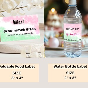 Wicked Baby Shower Decor Set: Editable Green & Pink Party Templates ...