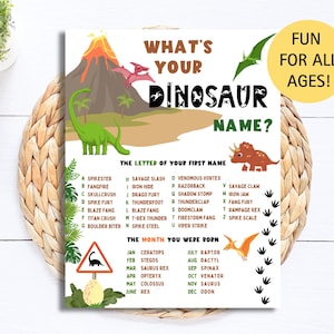 Dinosaur Birthday Game, Dinosaur Birthday Party, Dinosaur Party Decor ...