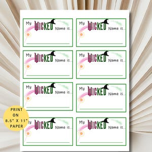 Wicked Birthday Name Game: Printable Party Activity (PDF Download) - Etsy