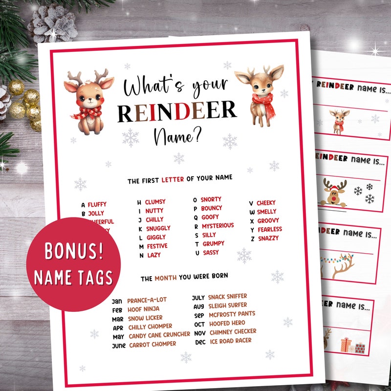 Reindeer Games - Etsy