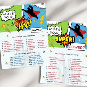 Superhero Party Game Pack: Villain or Hero Birthday Games (PDF Download ...
