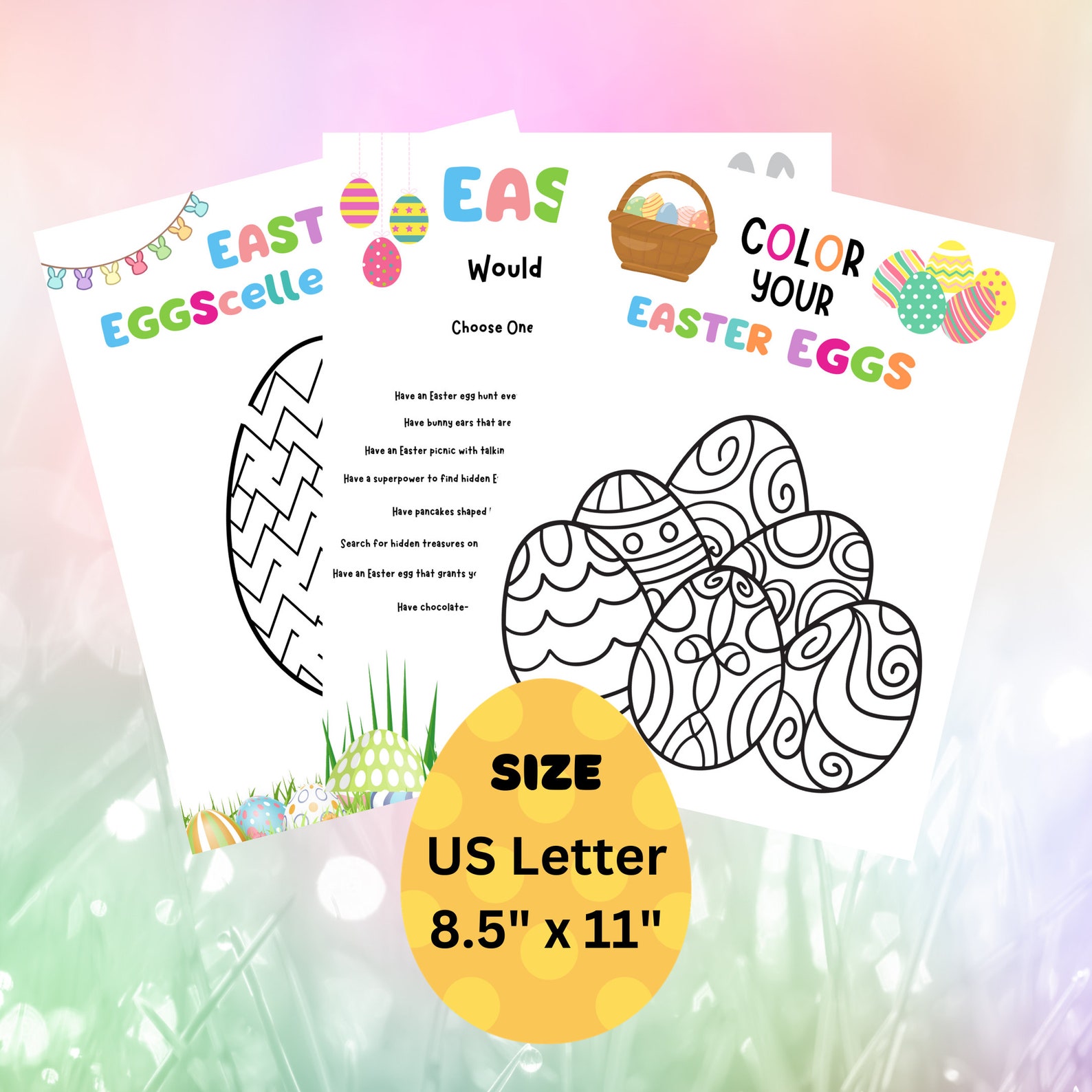 Easter Games for Kids, Easter Family Game, Easter Games Printable ...