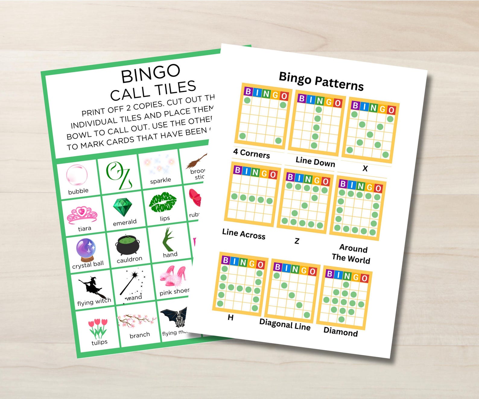 Wicked Witch Birthday Bingo Game: Printable Party Activity (PDF) - Etsy
