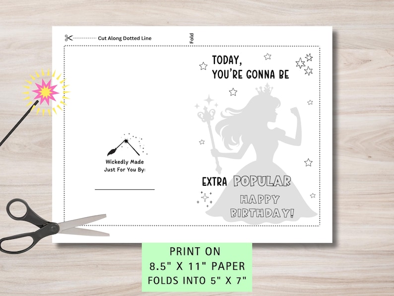 Color Your Own Birthday Cards: DIY Printable Greeting Cards (PDF ...