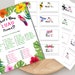 Luau Party Game: Hawaiian Name Tag Activity (digital Download) - Etsy