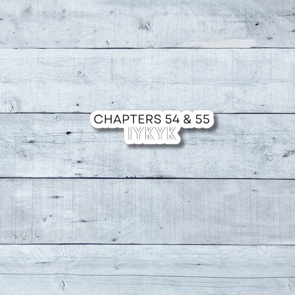 Chapter 55 Soup Sticker Sticker Booktok Sticker Good Soup Stickers Gift ...