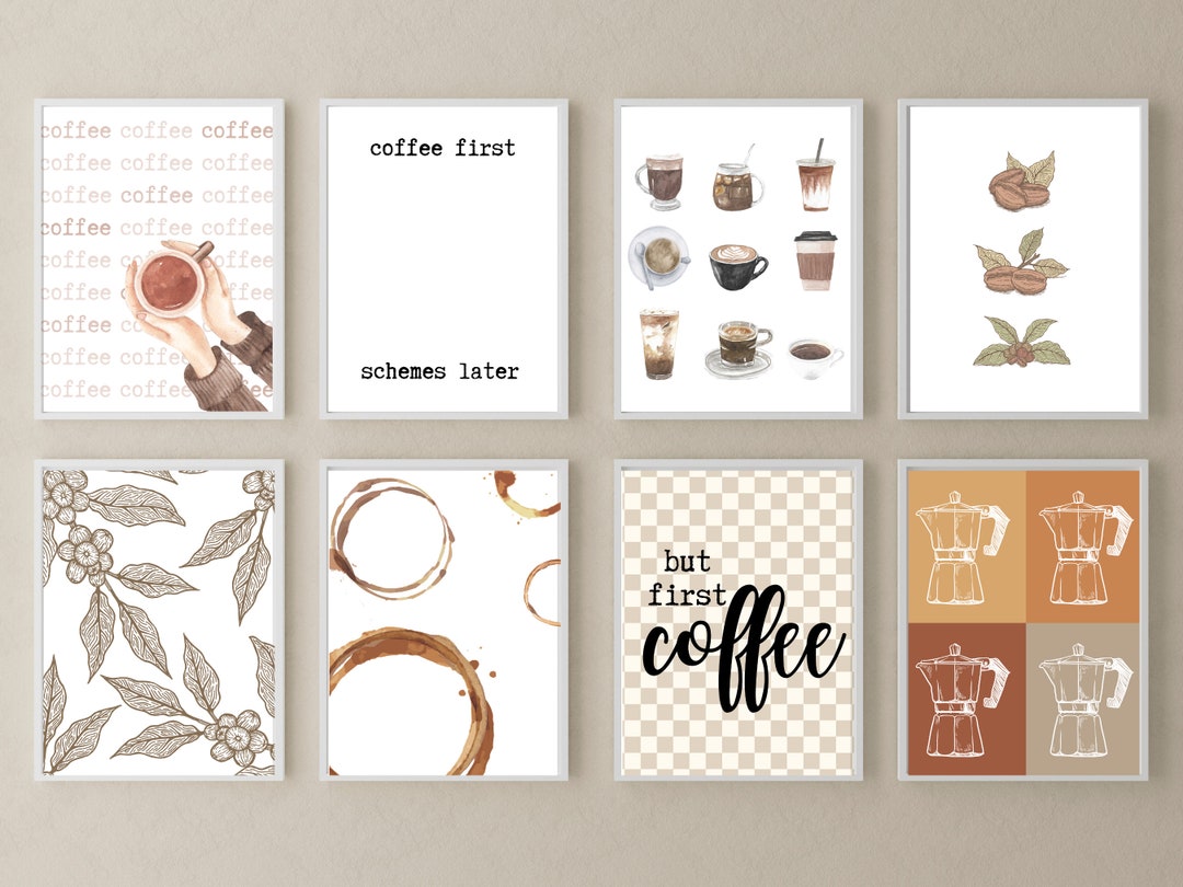 Coffee Gallery Wall Prints Set of 20, Instant Download, Printable Art ...