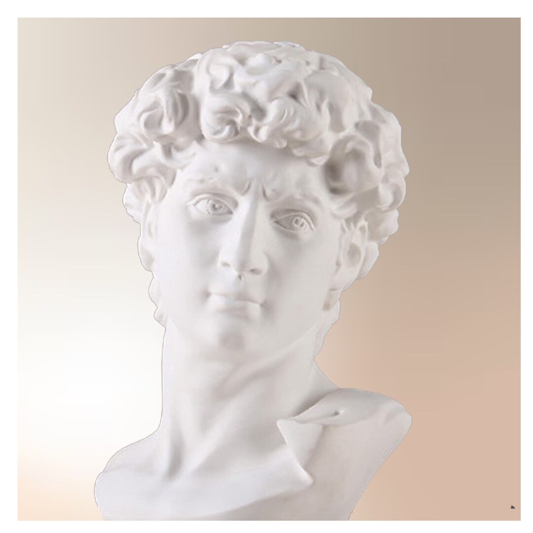 Greek Statue David Head Bust Statue Ancient Greece Mini - Etsy