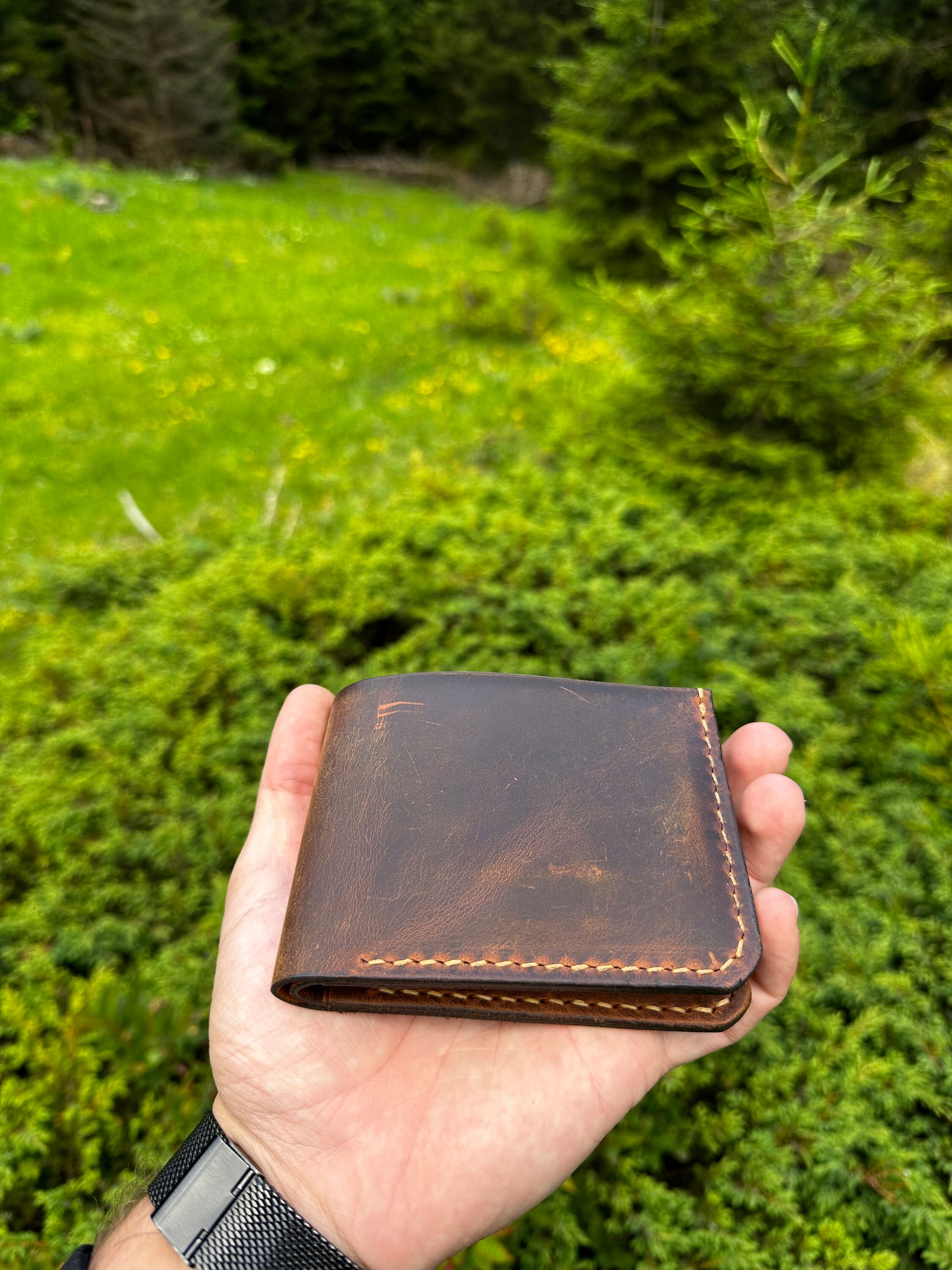 Leather Wallet Handmade Leather Wallet Leather Bifold - Etsy