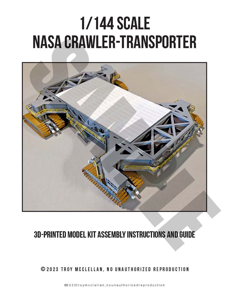 NASA Crawler Transporter Model - 1/144 Scale - Digital STL File Version ...