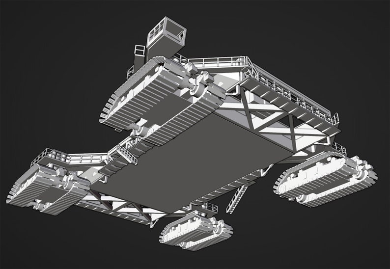 NASA Crawler Transporter Model - 1/144 Scale - Digital STL File Version ...