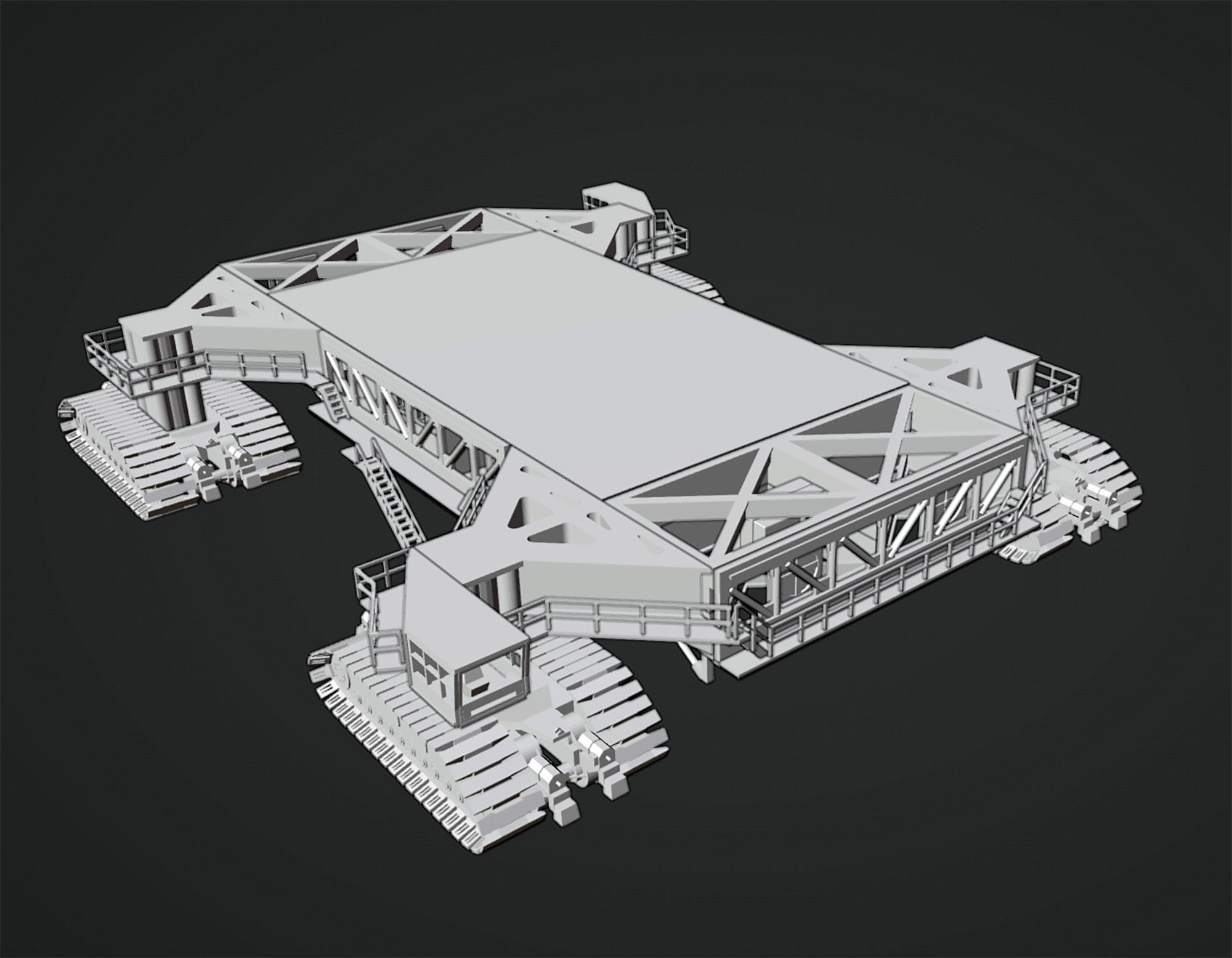 NASA Crawler Transporter Model - 1/144 Scale - Digital STL File Version ...