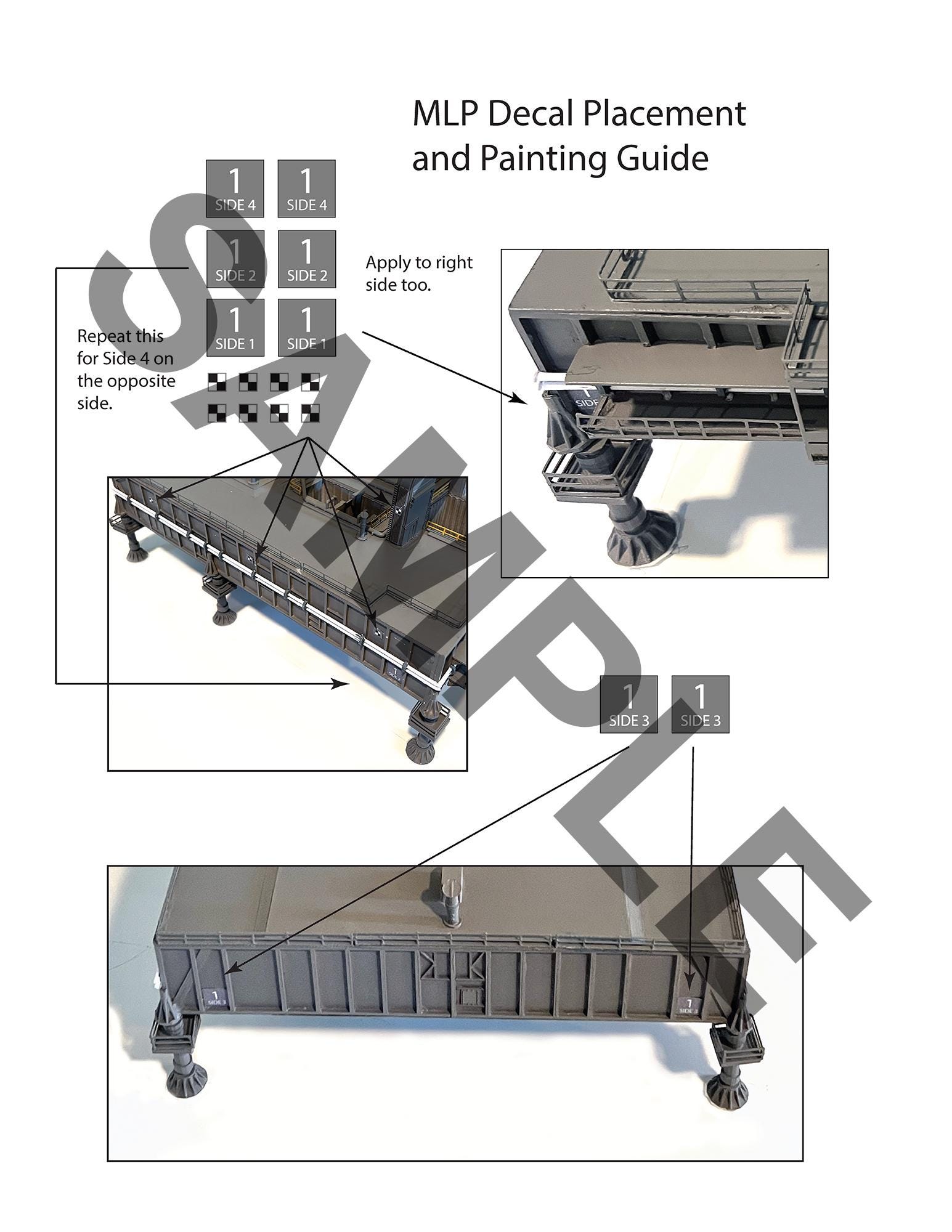 NASA Mobile Launch Platform Model - 1/144 Scale - Digital STL File ...