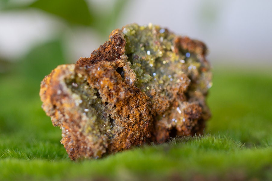Rare Mimetite Stone Raw Natural Crystal Cluster Sparkling Green ...