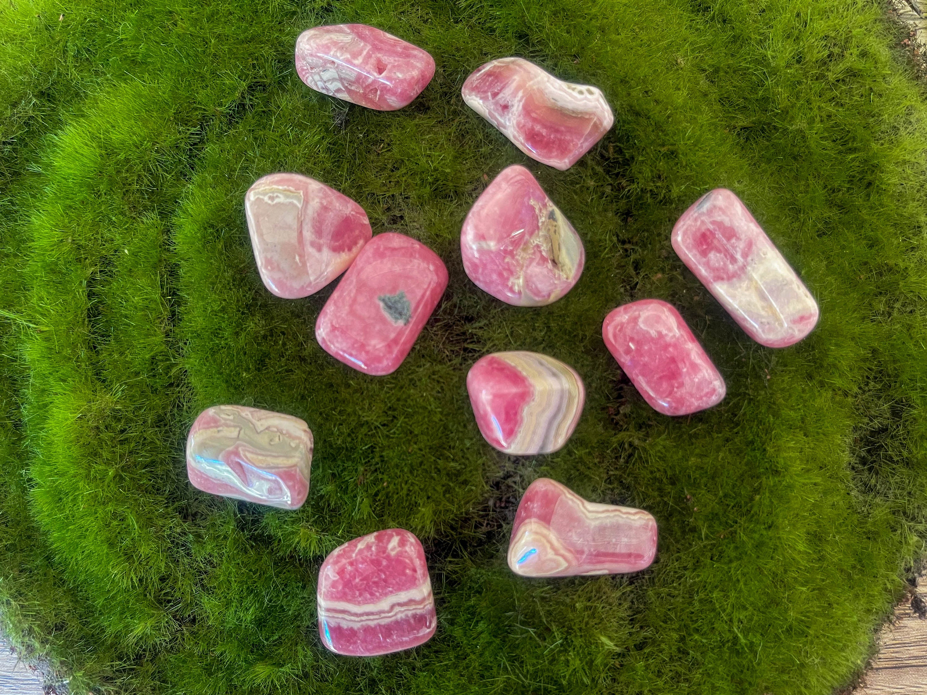 Rhodochrosite Tumble High-quality Pink Crystal Small Polished Tumbles ...