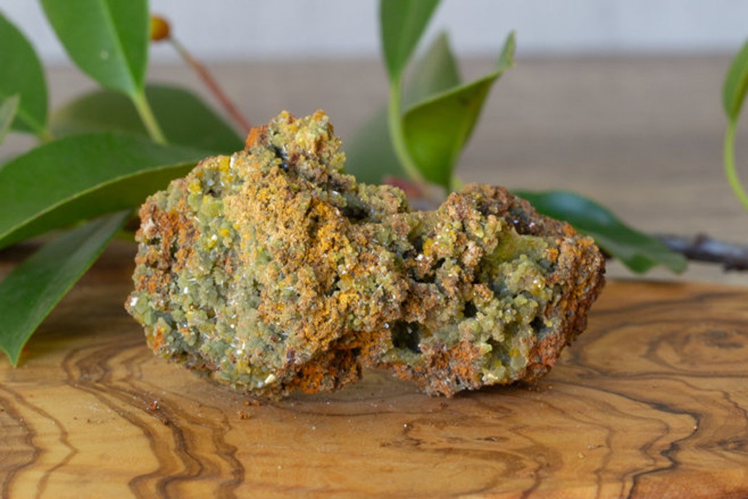 Rare Mimetite Stone Raw Natural Crystal Cluster Sparkling Green ...