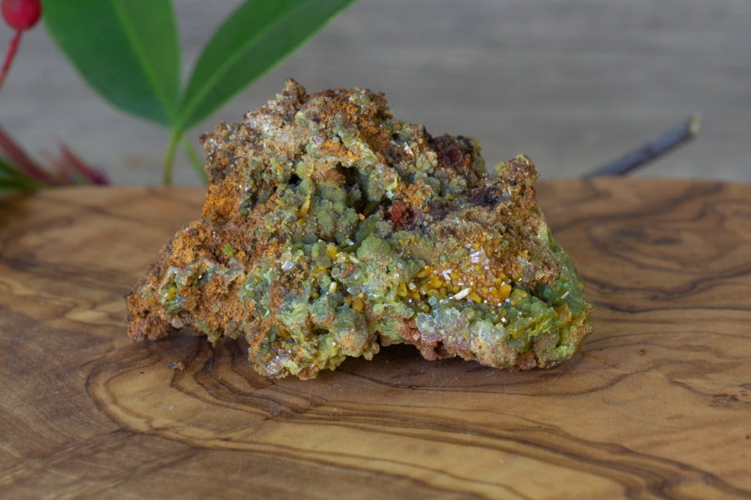 Rare Mimetite Stone Raw Natural Crystal Cluster Sparkling Green ...