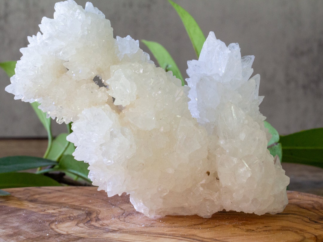 White Aragonite Specimen | Gorgeous Aragonite Crystal Cluster | Sparkly ...