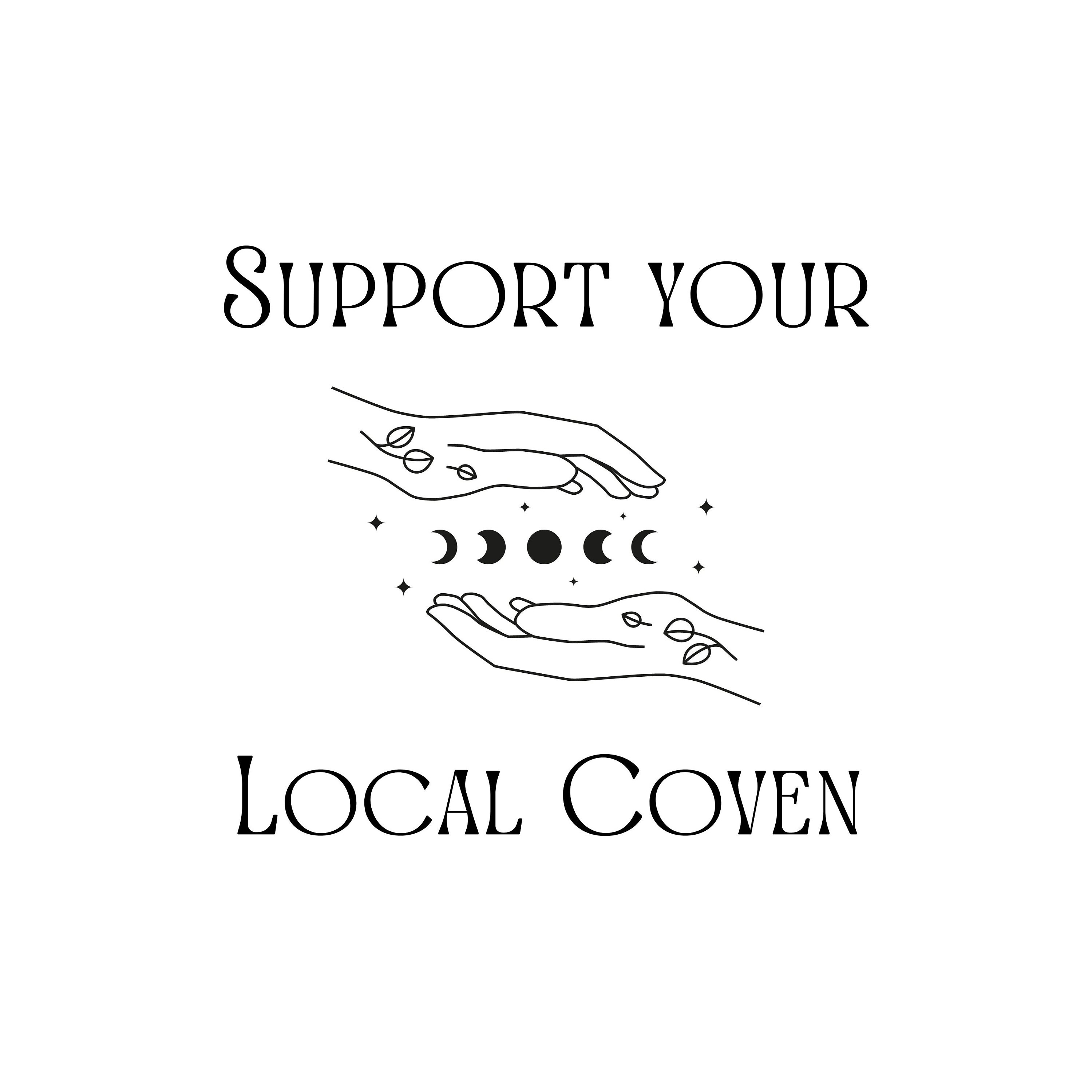 SVG Support Your Local Coven, Halloween, Witchy, Witch, Coven, Spirits ...