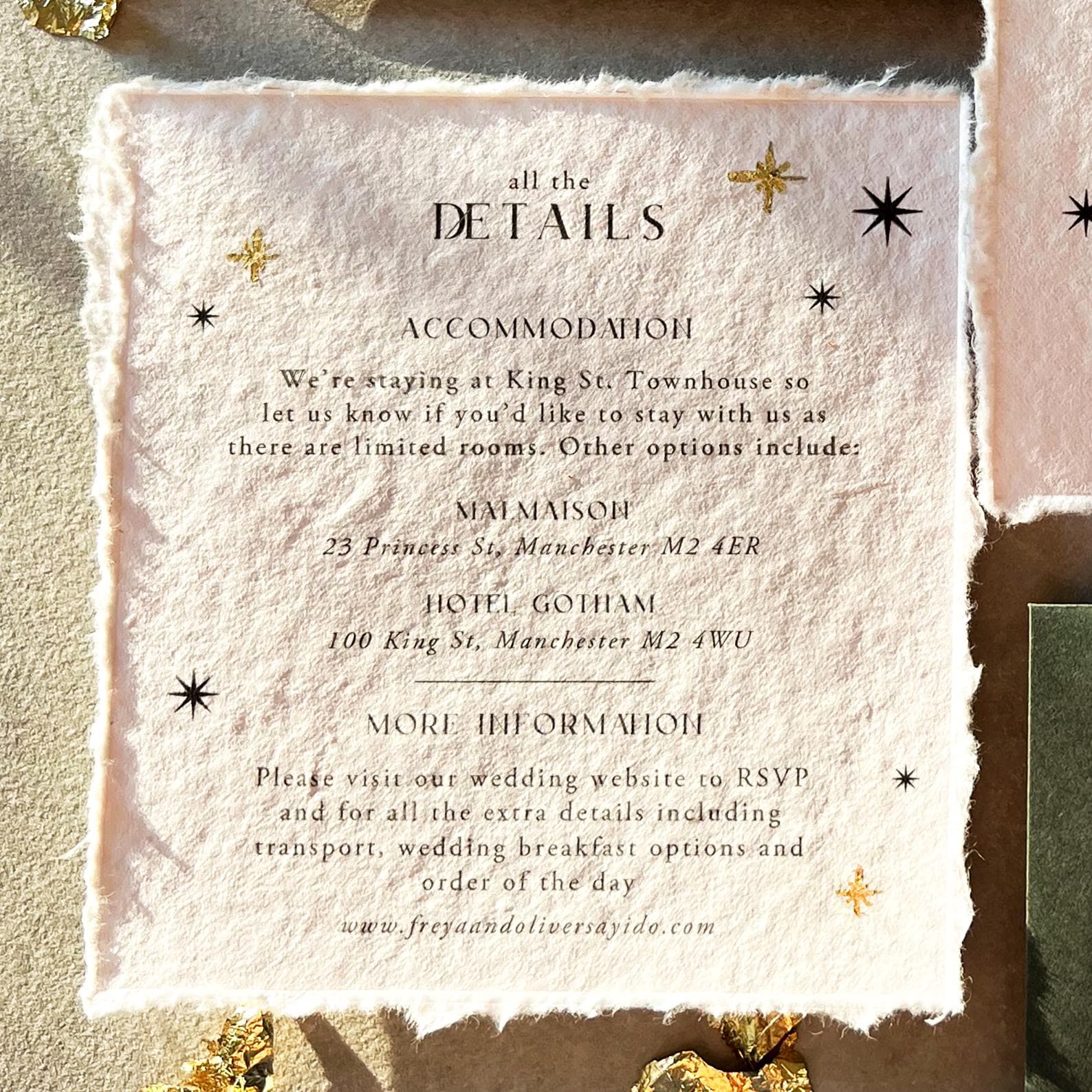 Celestial Stars Wedding Invitations With Envelopes - Celestial Boho ...
