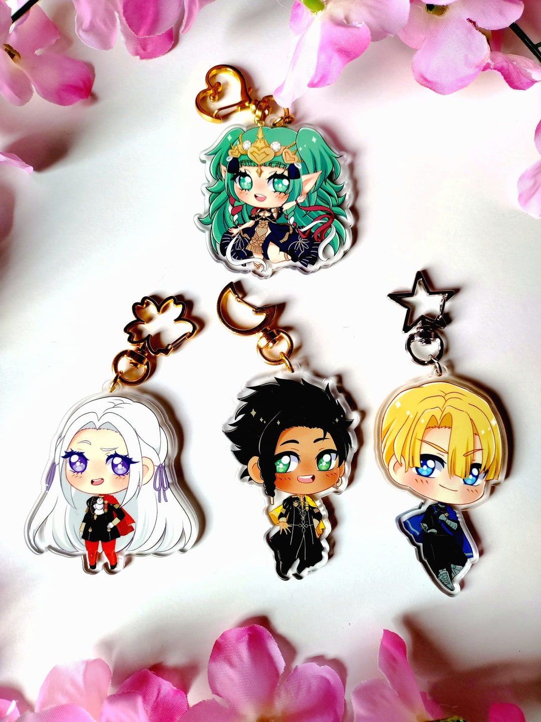 Fire Emblem 3 Houses Keychains - Etsy