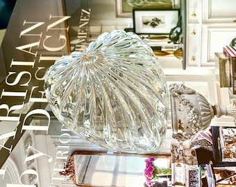 Vintage Shudehill Glass & Mirror Heart Trinket/jewellery Holder ...
