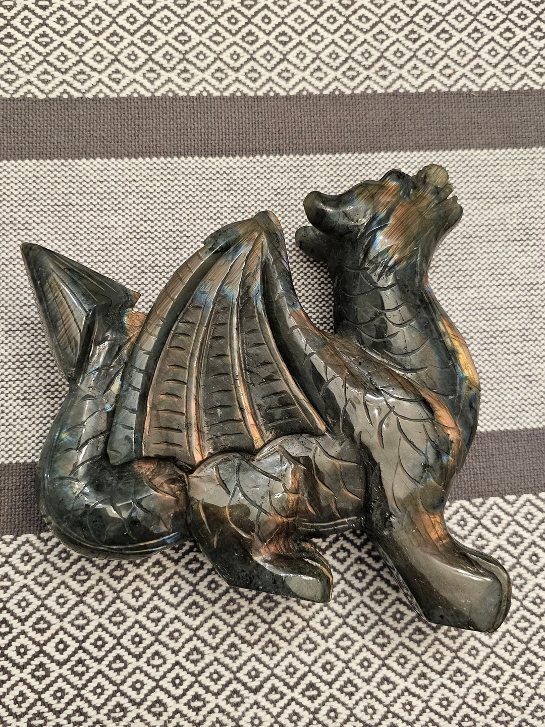 Labradorite Dragon - Etsy