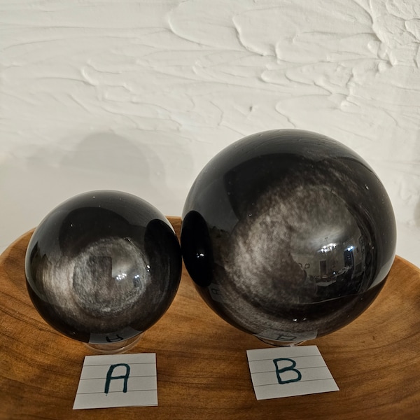 Obsidian Sphere - Etsy
