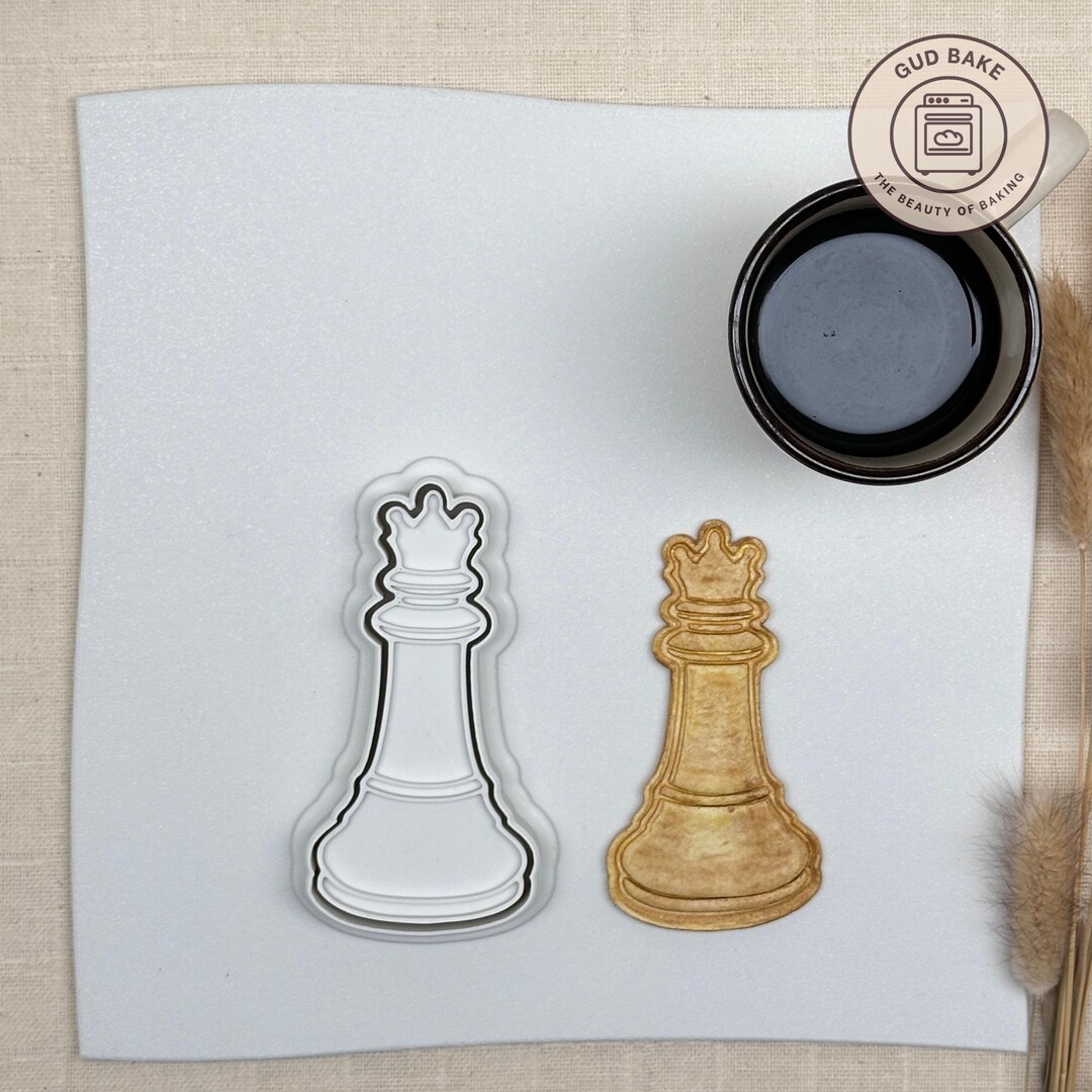 Chess King Cookie Cutter - Ideal for Chess Club, Strategy Game Themed ...