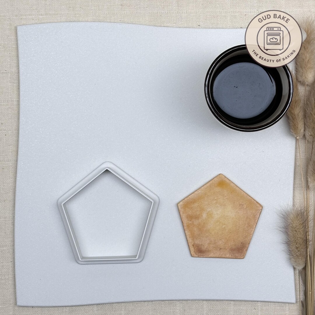 Pentagon Cookie Cutter for Baking, Geometric Shape Mold, Educational ...