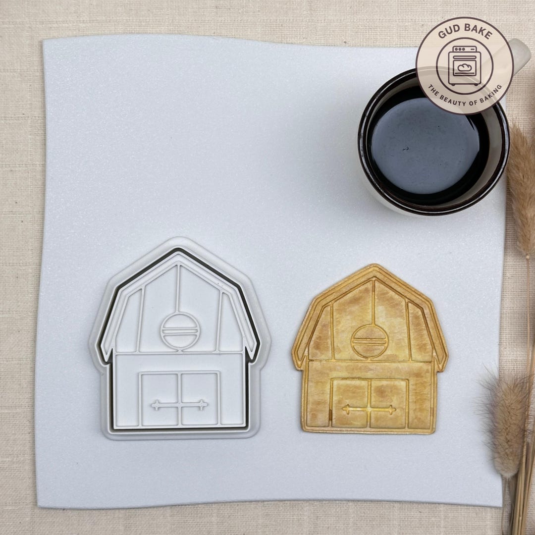 Barn Cookie Cutter - Farmhouse Charm for Country Themed Baking, Rustic ...
