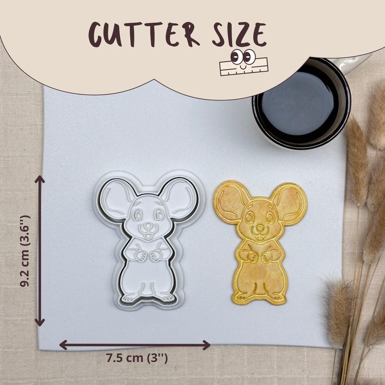 Little Mouse Cookie Cutter | Sweet Mouse Cookies | Adorable Rodent ...