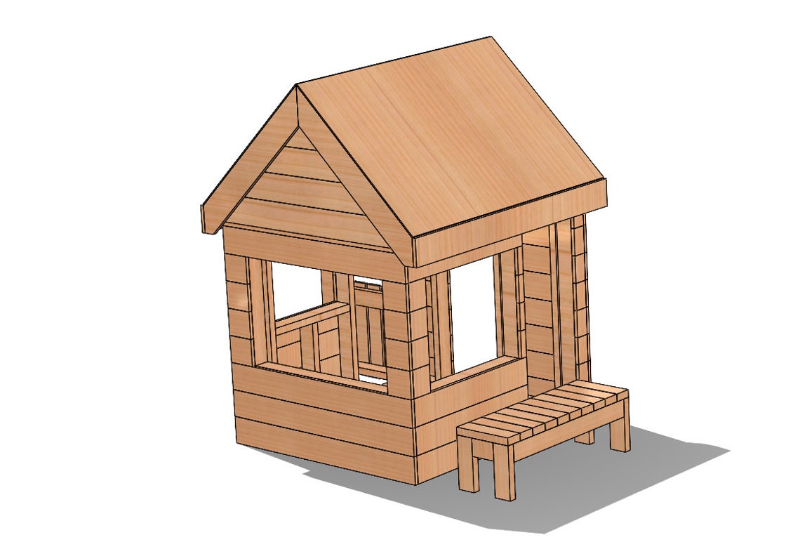 Build a Sturdy and Kid-friendly Timber Playhouse With Easy-to-follow ...