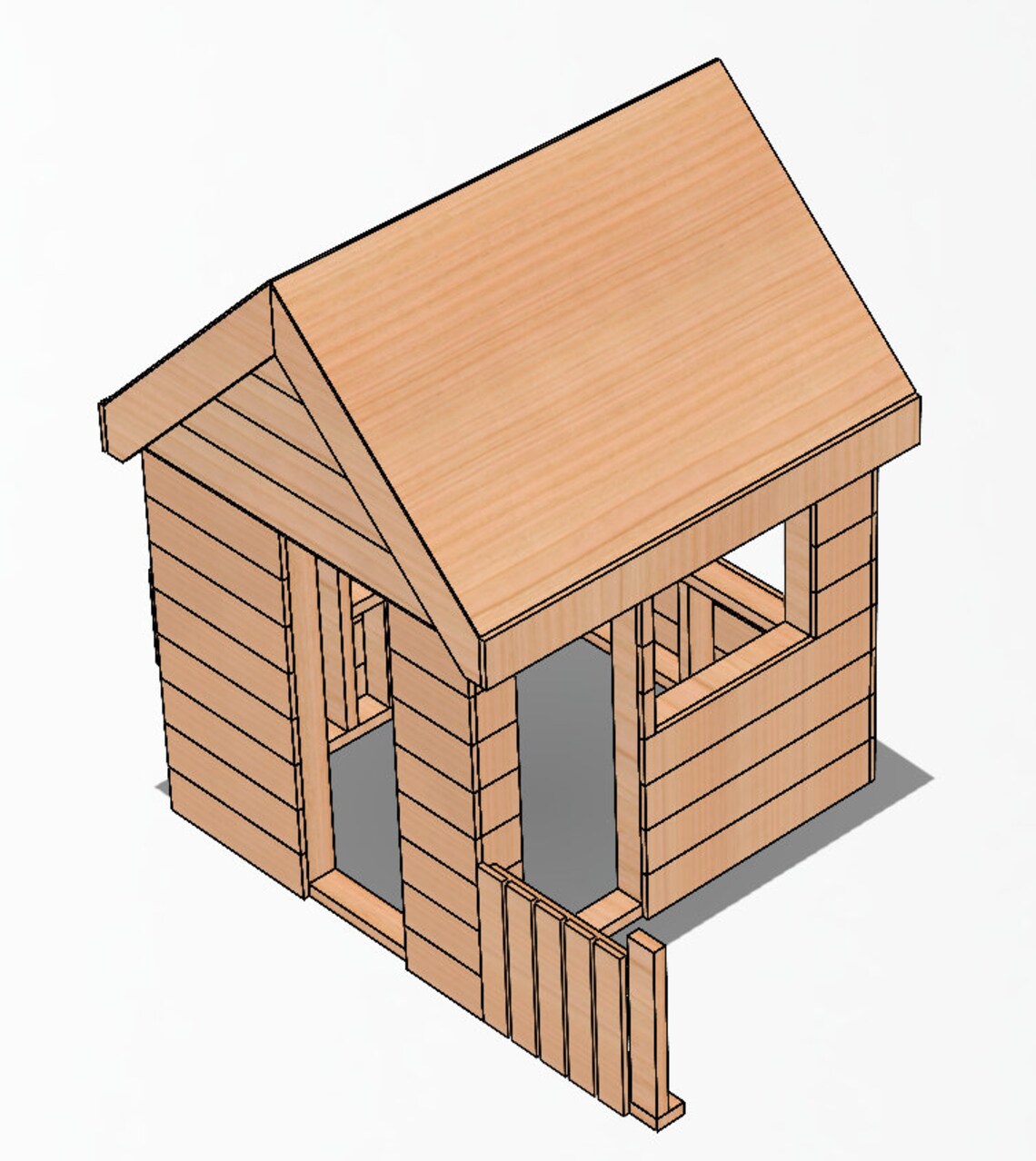 Build a Sturdy and Kid-friendly Timber Playhouse With Easy-to-follow ...