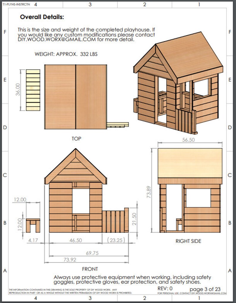 Build a Sturdy and Kid-friendly Timber Playhouse With Easy-to-follow ...