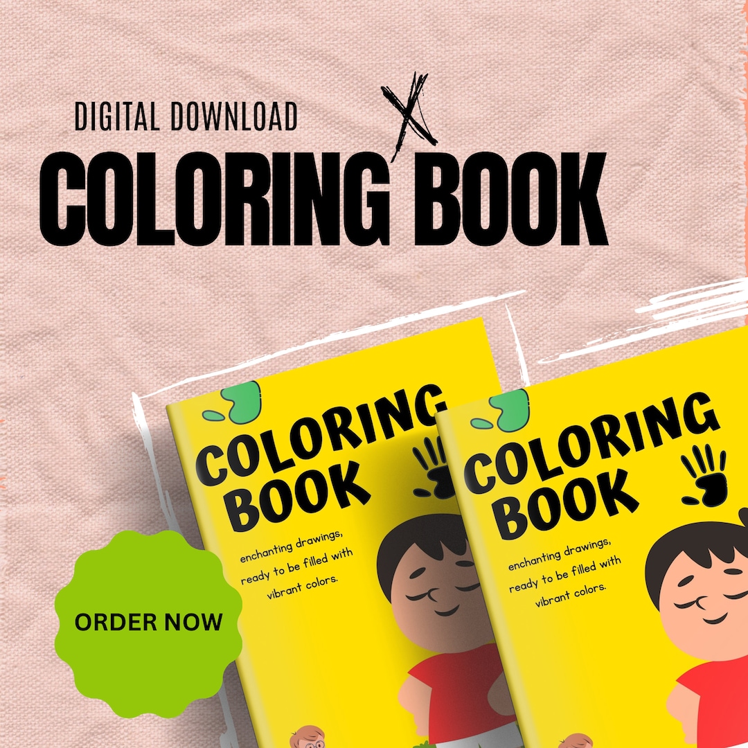 Cute Coloring Books, Kids Coloring Book, Trending Coloring Book, Cozy ...