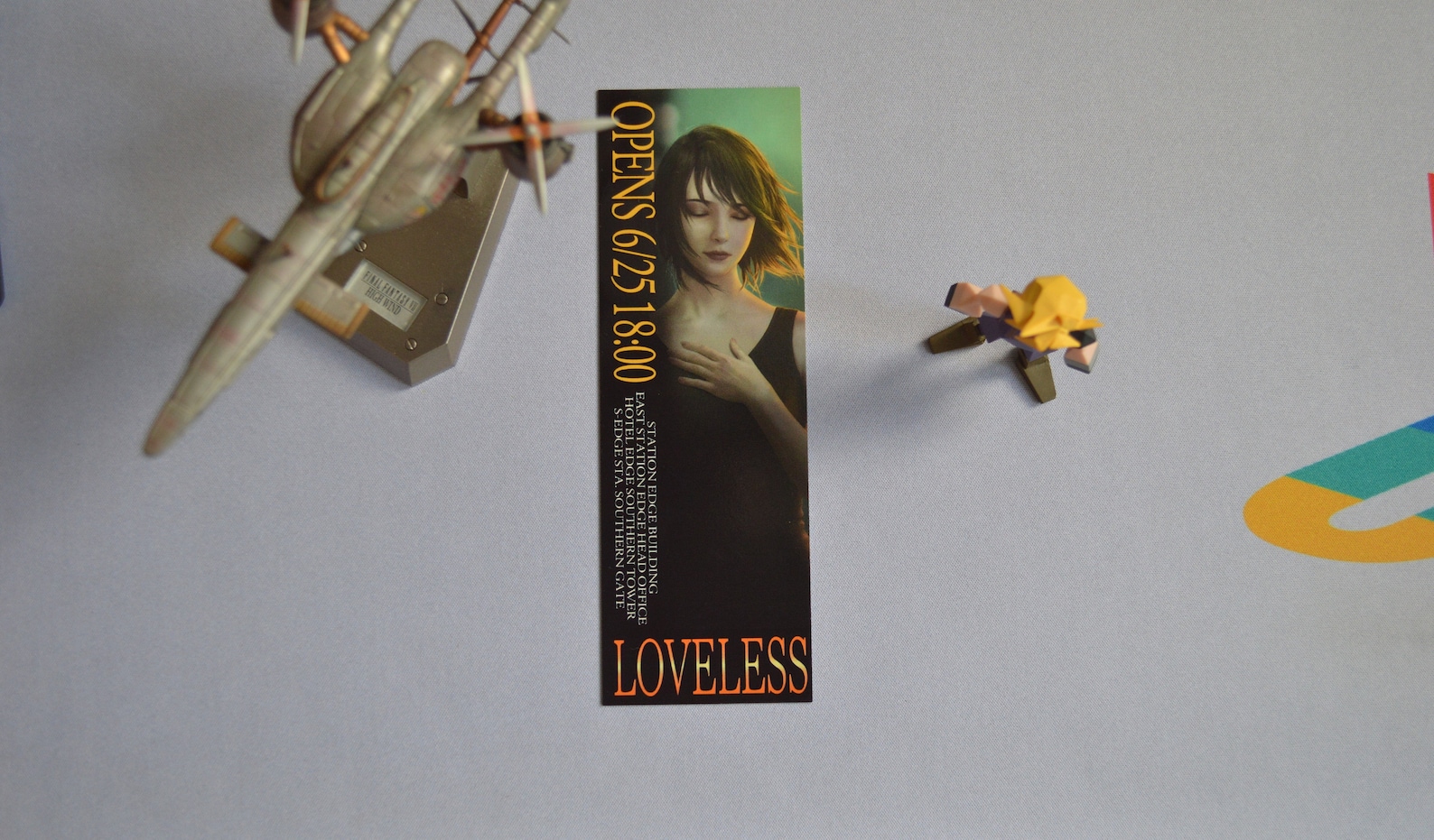 Marque-page Final Fantasy VII Loveless Ticket Théâtre FF7 Remake Mat ...