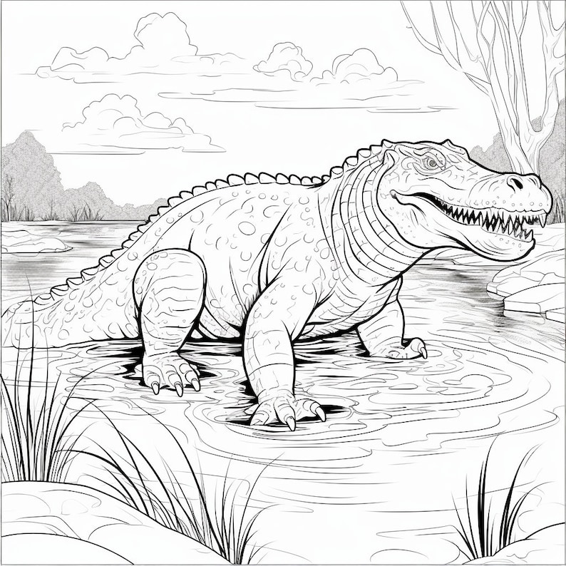 Printable Wild Animals Coloring Pages for Kids or Adults. 20 - Etsy